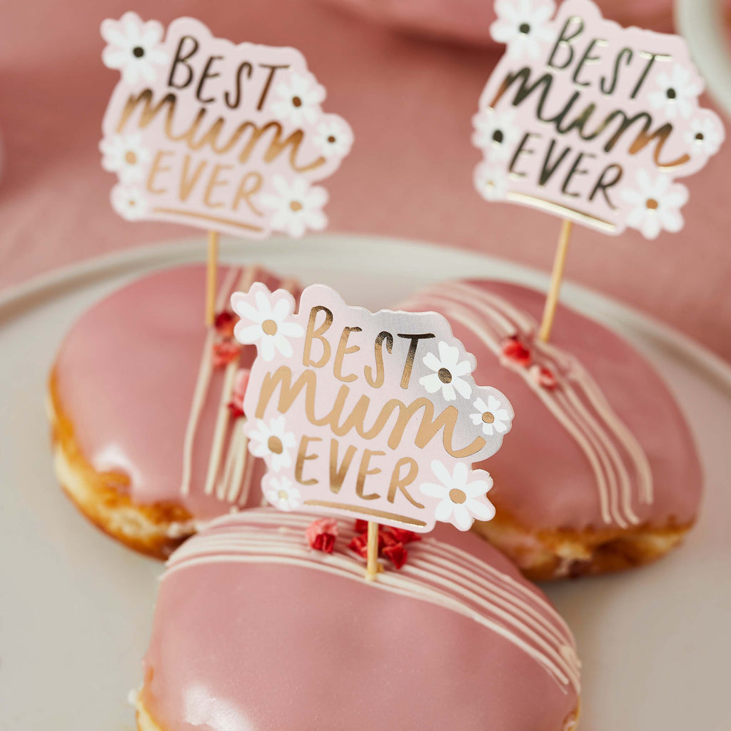 Best Mum Ever Daisy Food Picks | Party Supplies | Fancy Parties