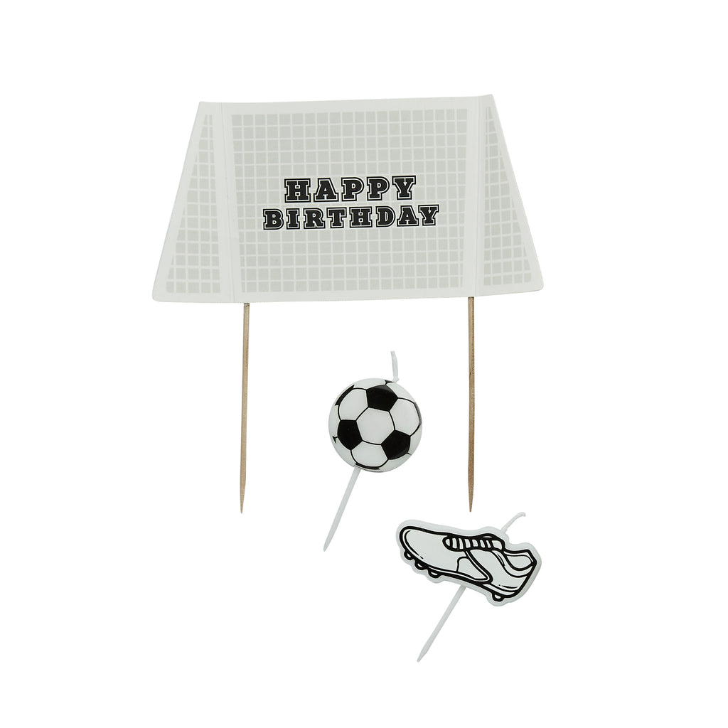 Goal Candle and Cake Topper Set | Party Supplies | Fancy Parties